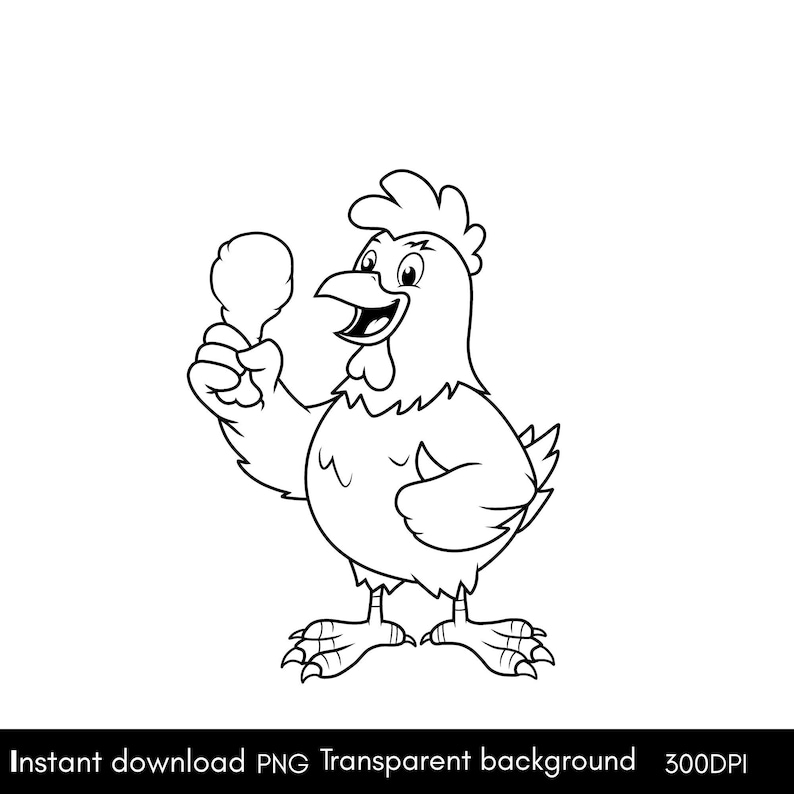 Chicken Mascot PNG Clipart, Cartoon Rooster Holding Drumstick, Food ...