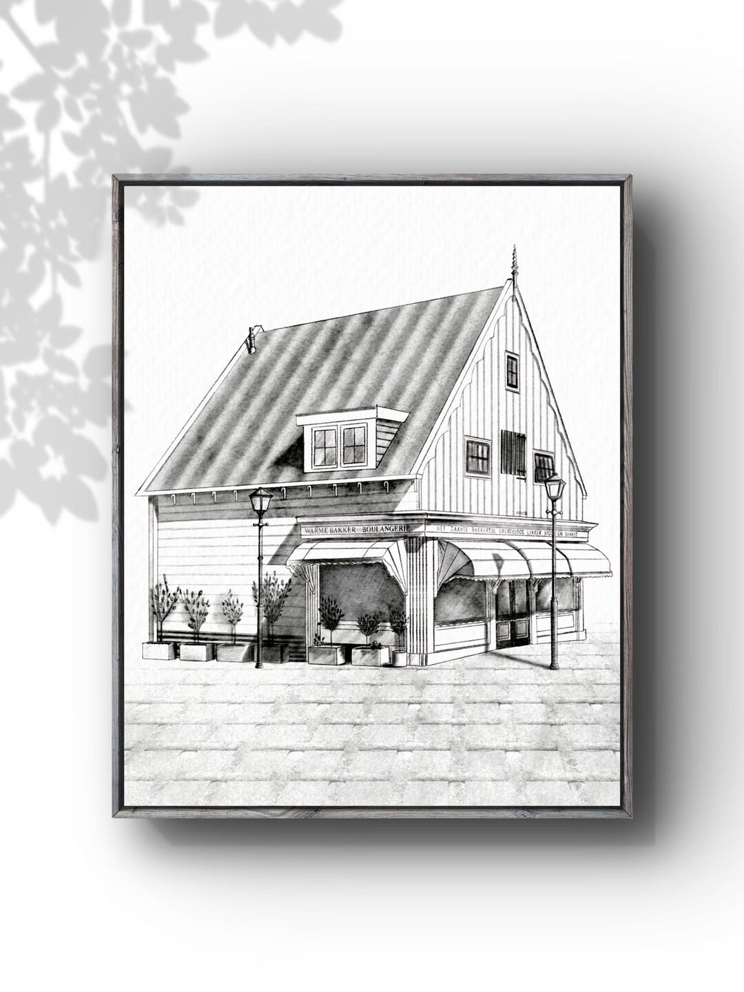 Personalised House Portrait, Custom Home Print, Housewarming Gift ...