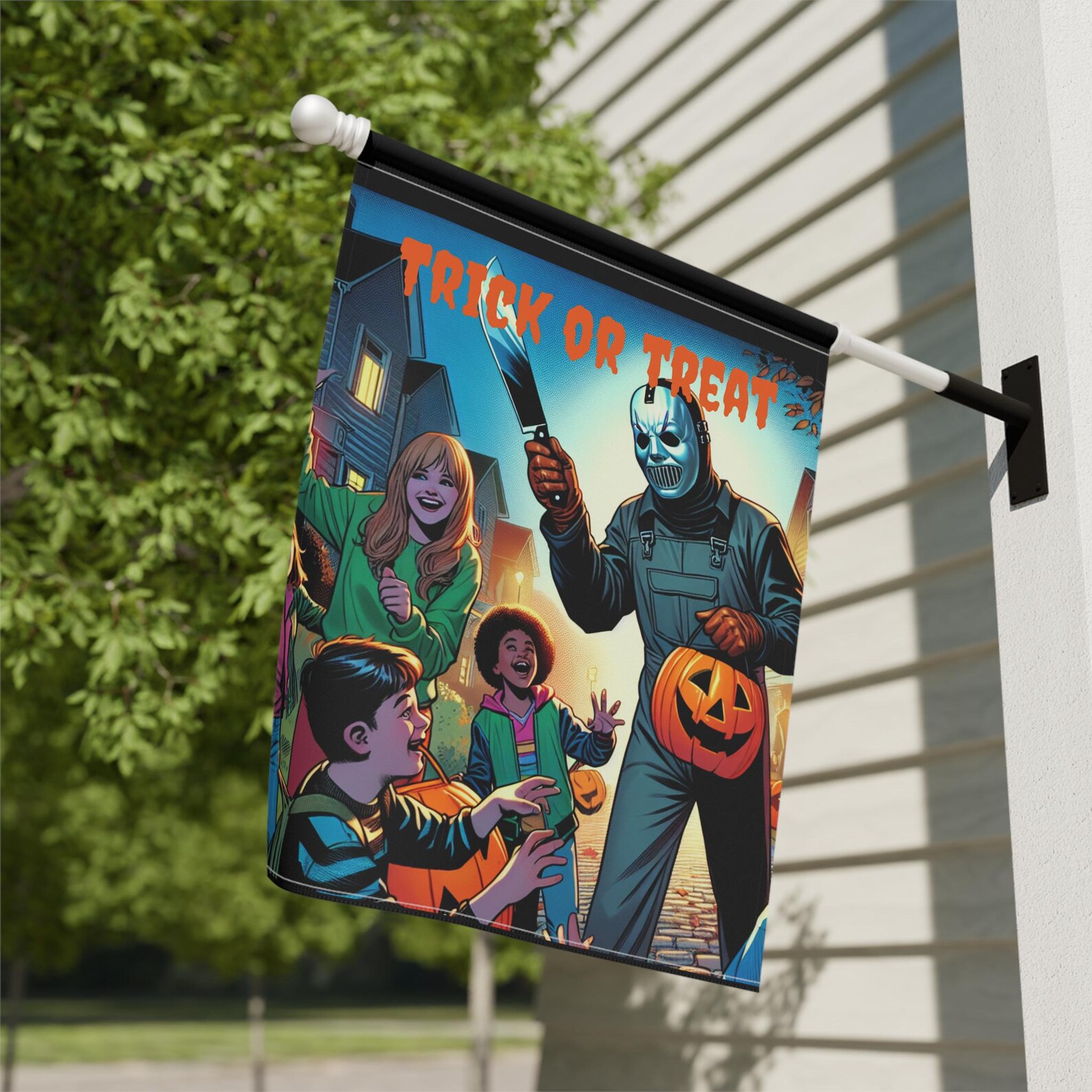 Halloween Trick or Treat Horror Slasher Garden & House Banner - Etsy