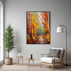 Autumn Forest Path Poster - Etsy