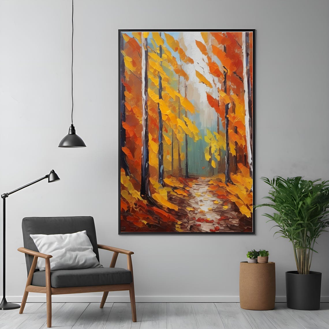 Autumn Forest Path Poster - Etsy
