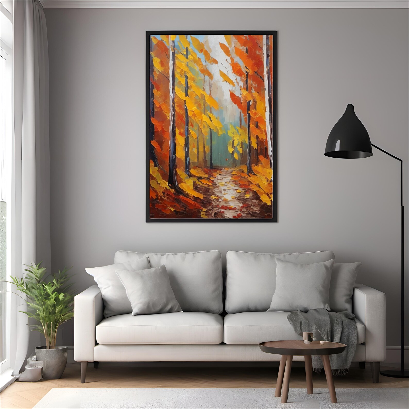 Autumn Forest Path Poster - Etsy