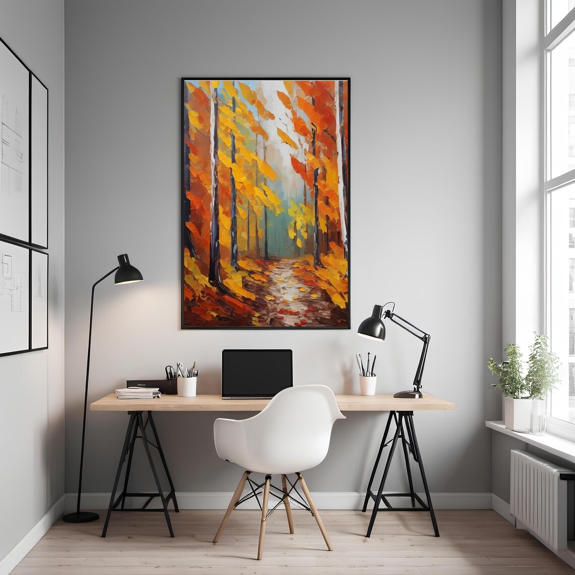 Autumn Forest Path Poster - Etsy