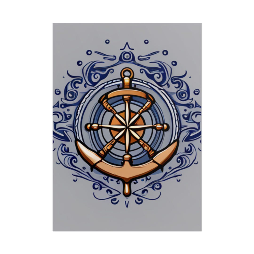 Anchor Icon Poster - Etsy
