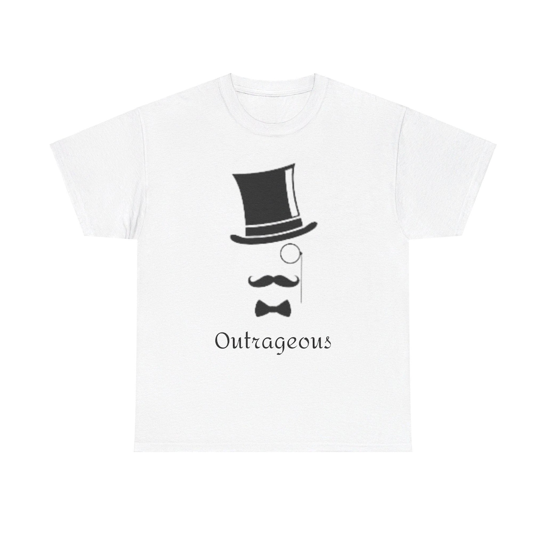Outrageous Shirt | Funny Snooty Gentleman Silhouette Tee | Monocle Top ...