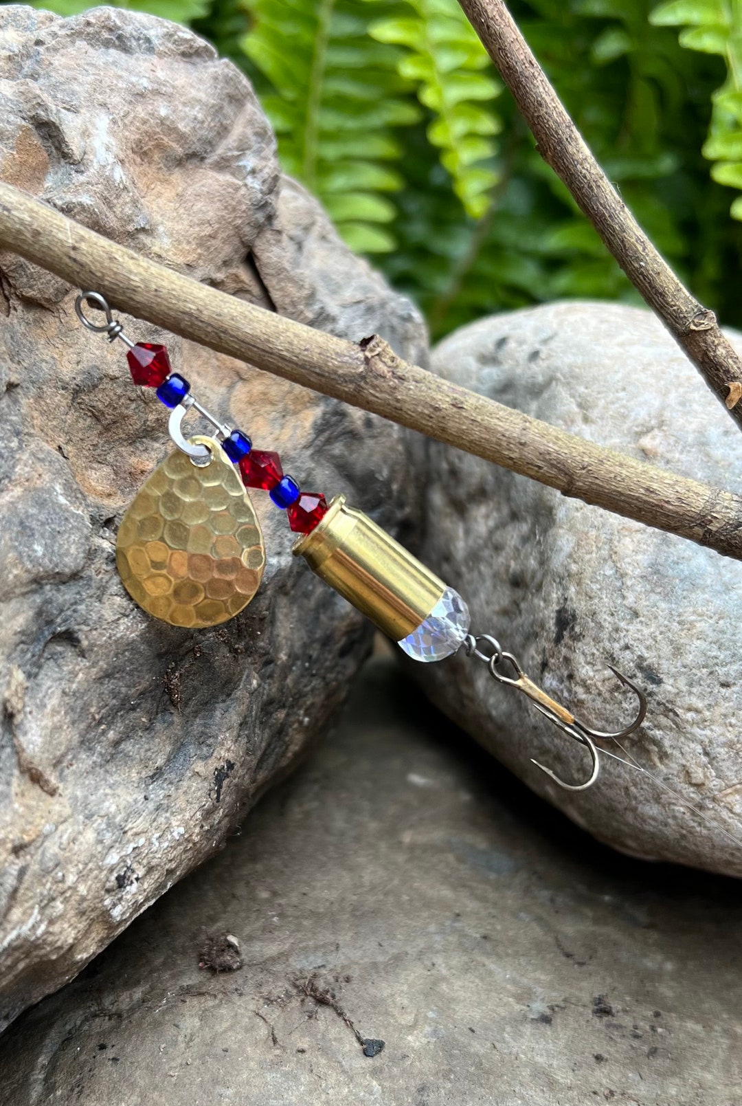 Unique Handmade Fishing Gifts Bullet Lure Rustic Fishing Jig for ...