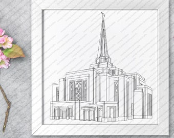 Gilbert Arizona Temple LDS SVG, PNG, Cricut, Silhouette Digital File - Etsy
