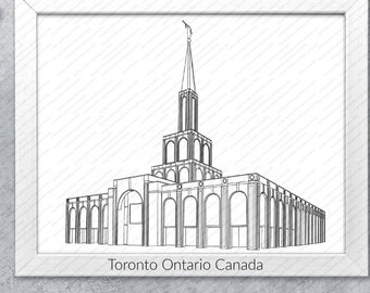 Lds Toronto Temple - Etsy