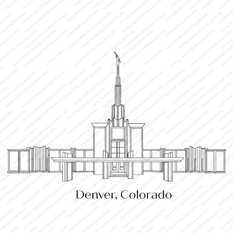 Denver, Colorado LDS Temple SVG File-digital Download - Etsy