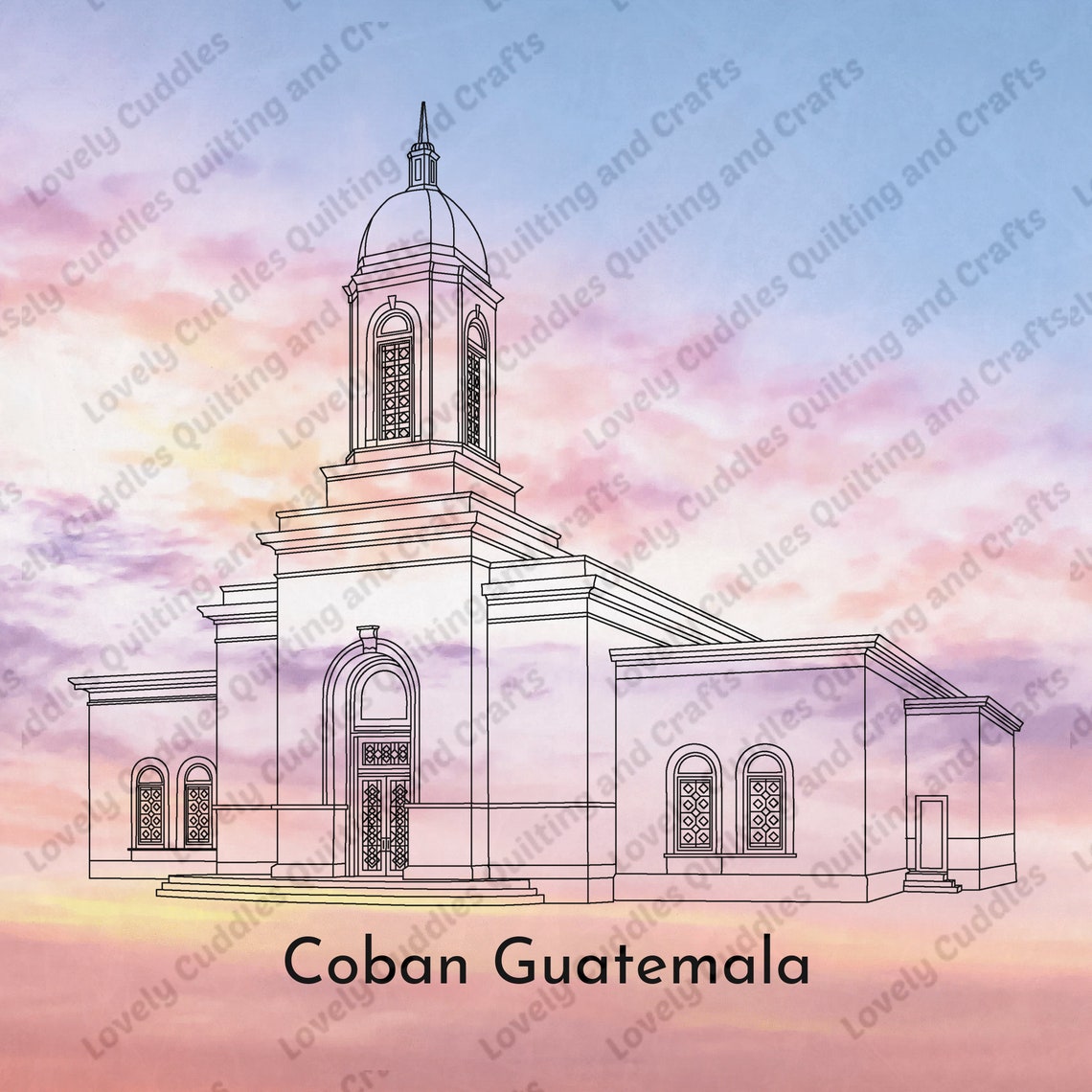 Coban Guatemala LDS Temple SVG File-digital Download - Etsy