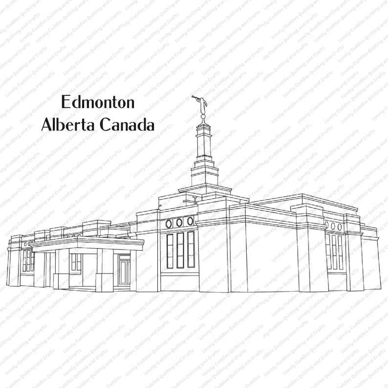 Edmonton Alberta Canada LDS Temple SVG File-digital Download - Etsy Canada