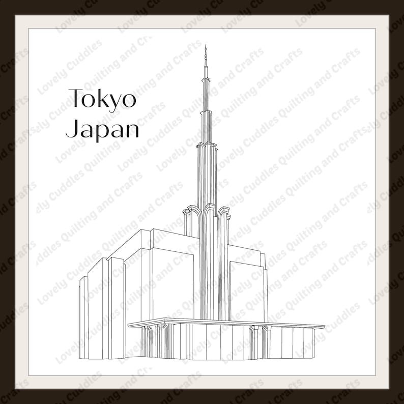 Tokyo Japan LDS Temple SVG File-digital Download - Etsy Australia