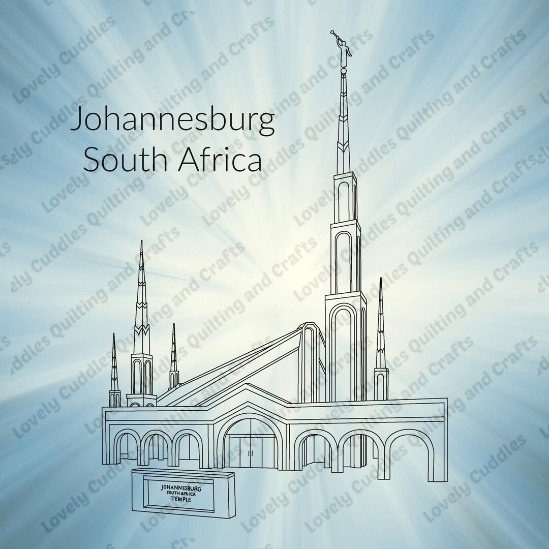 Johannesburg South Africa LDS Temple SVG File-digital Download - Etsy