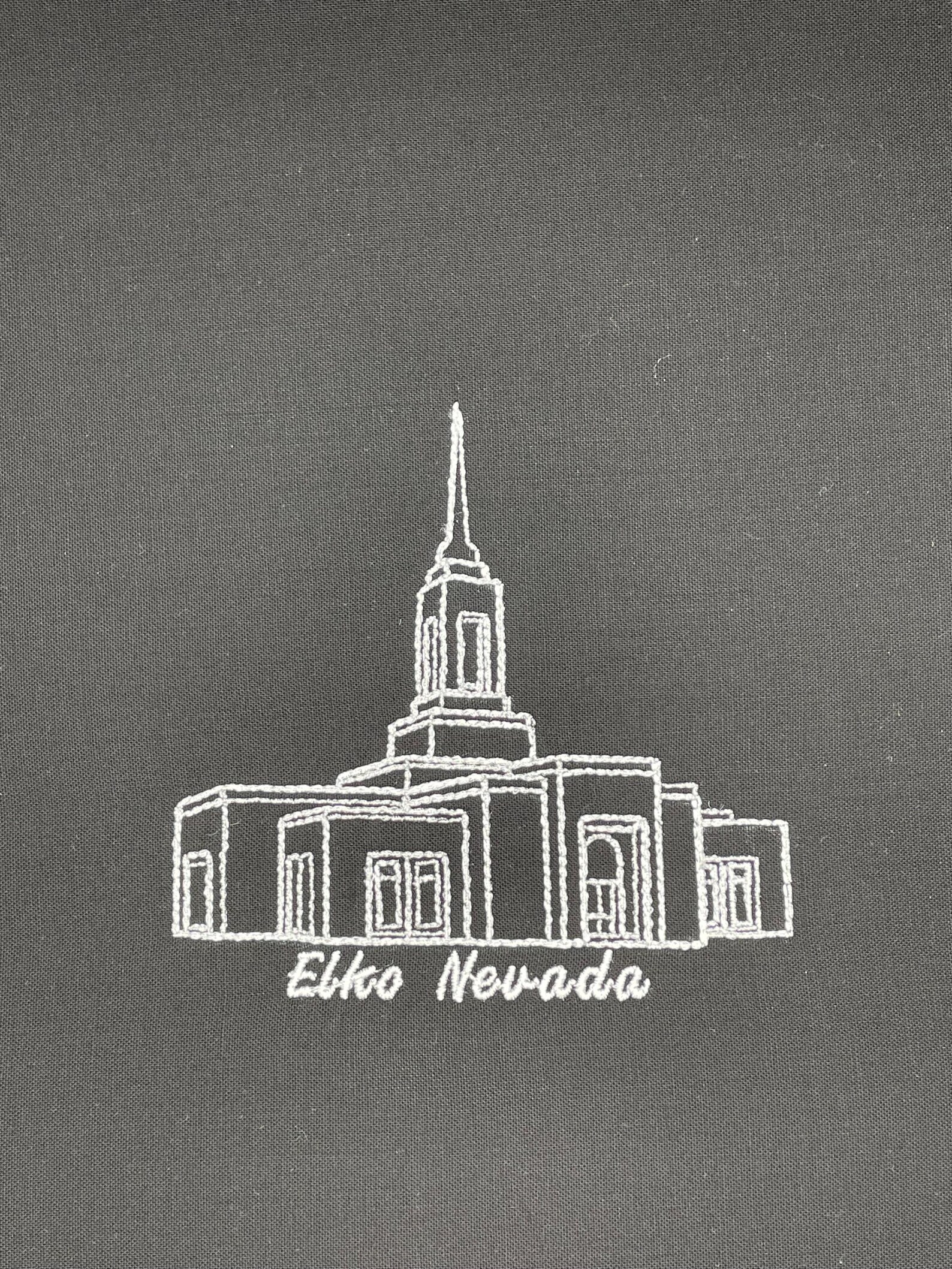 Elko Nevada Temple Embroidery File-digital Download Temple of the ...