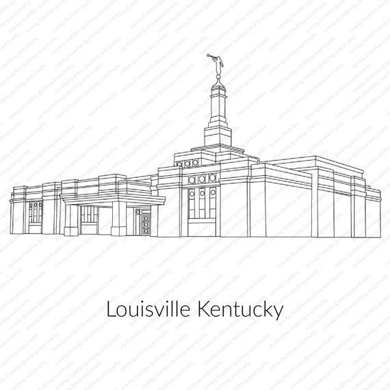 Louisville Kentucky LDS Temple SVG File-digital Download - Etsy