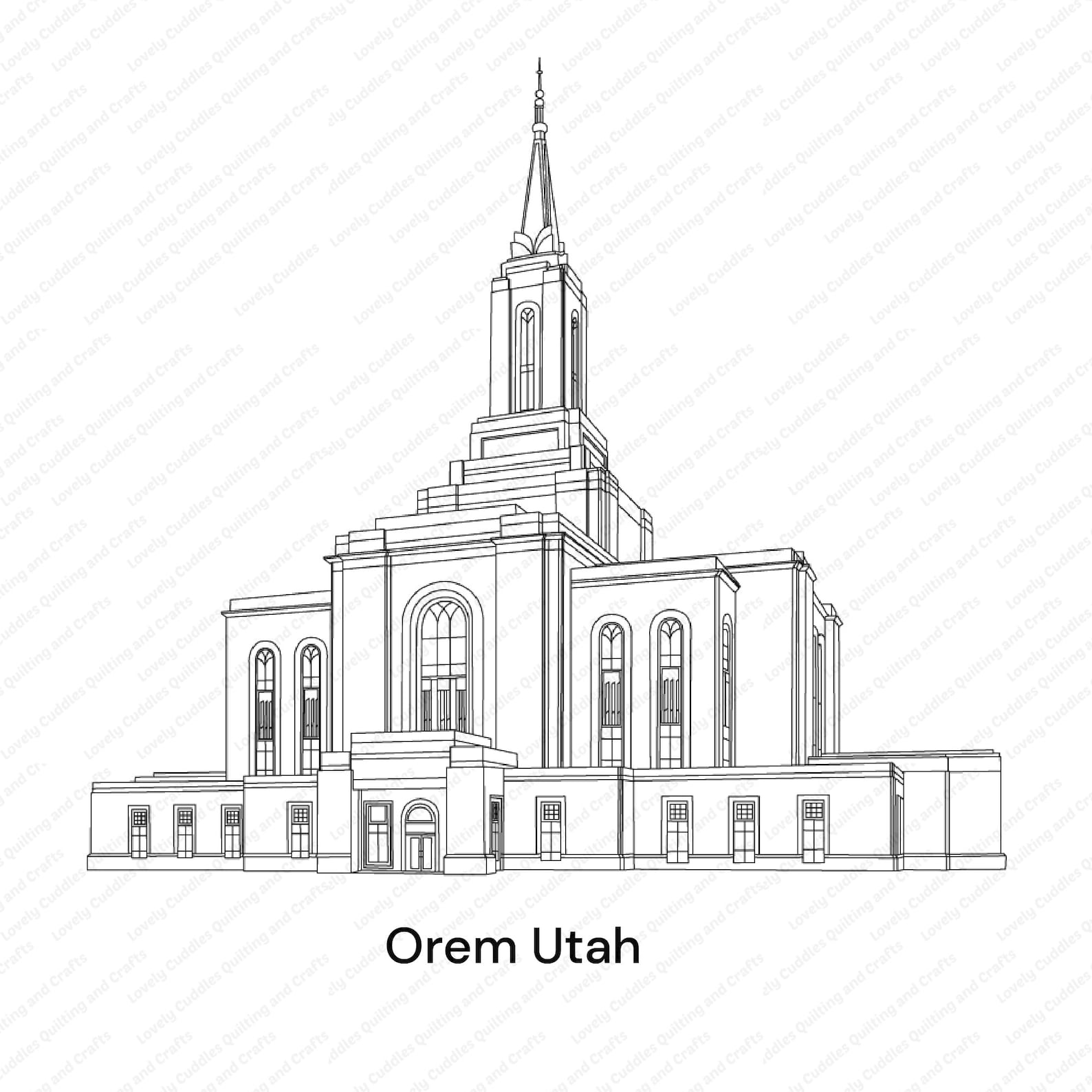Orem Utah LDS Temple SVG File-digital Download - Etsy