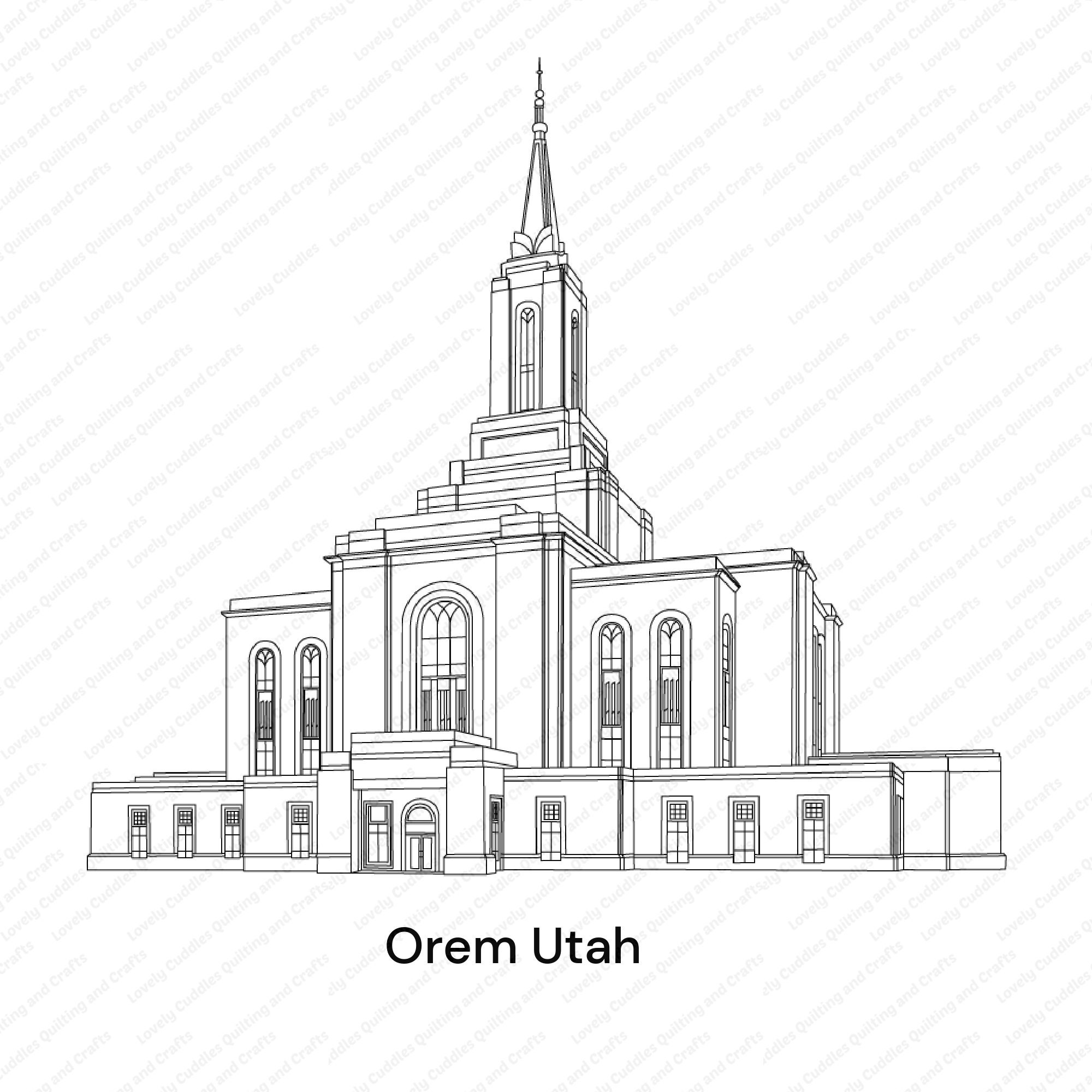 Orem Utah LDS Temple SVG File-digital Download - Etsy