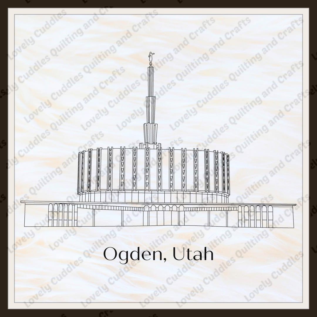 Ogden, Utah (old View) LDS Temple SVG File-digital Download - Etsy