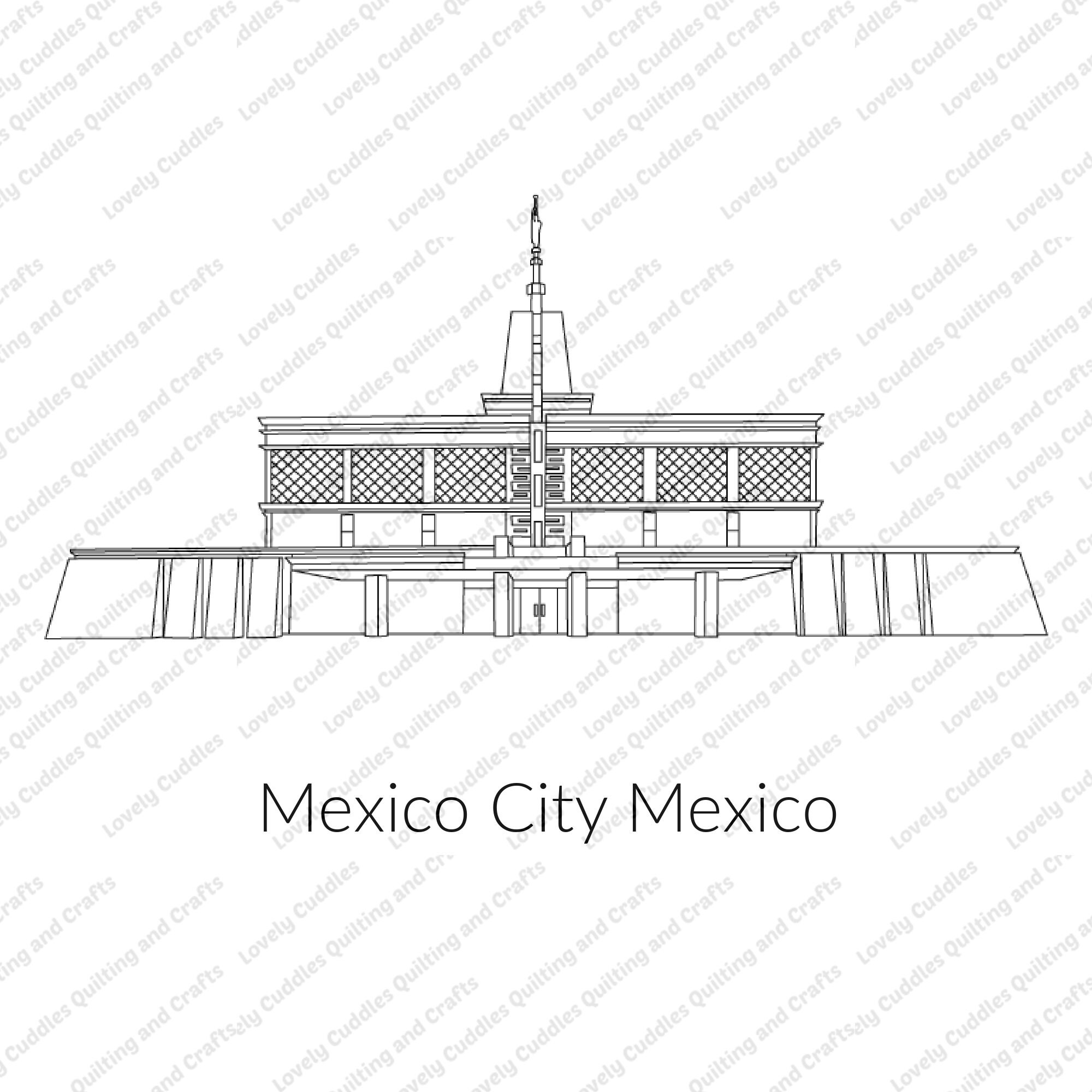 Mexico City Mexico LDS Temple SVG File-digital Download - Etsy