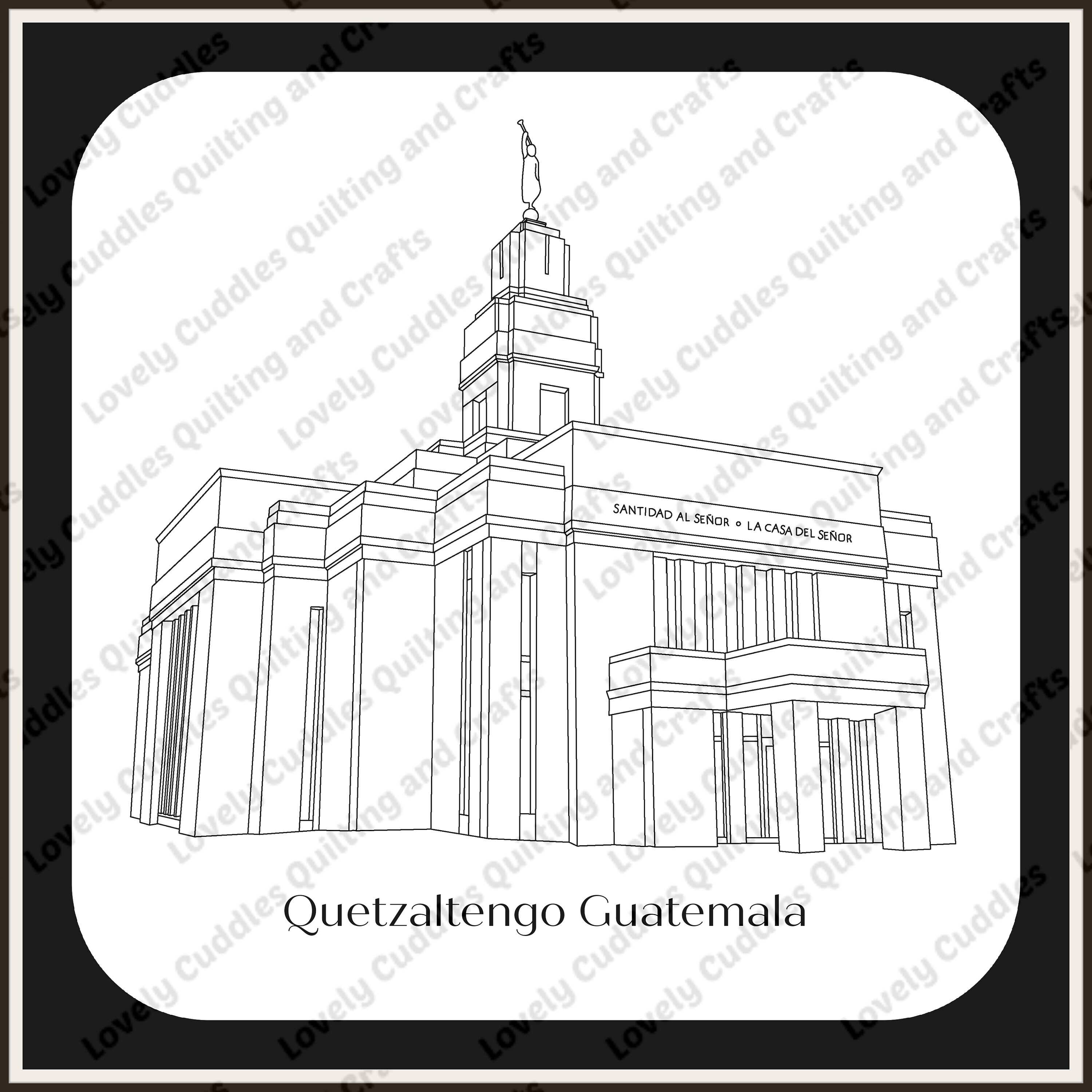 Quetzaltenango Guatemala Temple LDS Temple SVG File-digital Download - Etsy
