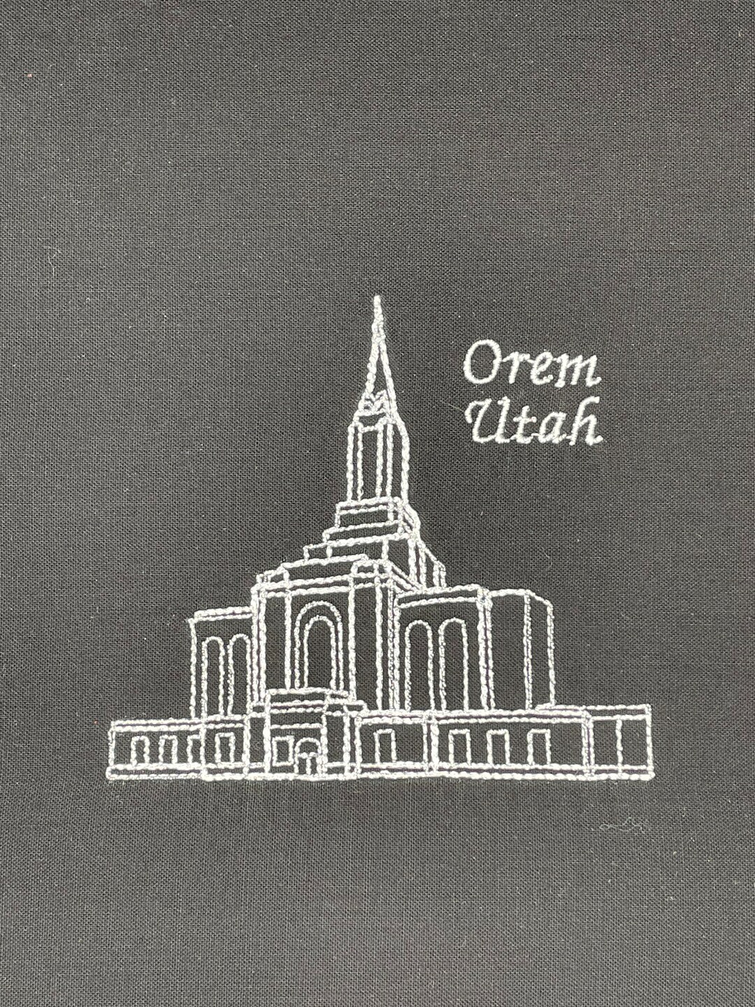 Orem Utah Temple Embroidery File-digital Download Temple of the Church ...