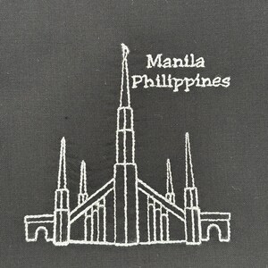Manila Philippines Temple Embroidery File-digital Download Temple of ...