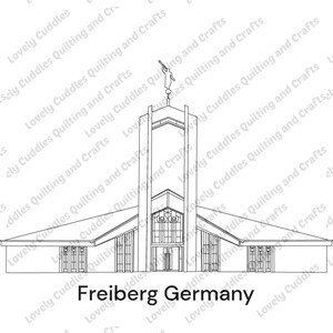 Freiberg Germany LDS Temple SVG File-digital Download - Etsy