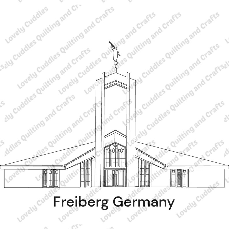 Freiberg Germany LDS Temple SVG File-digital Download - Etsy