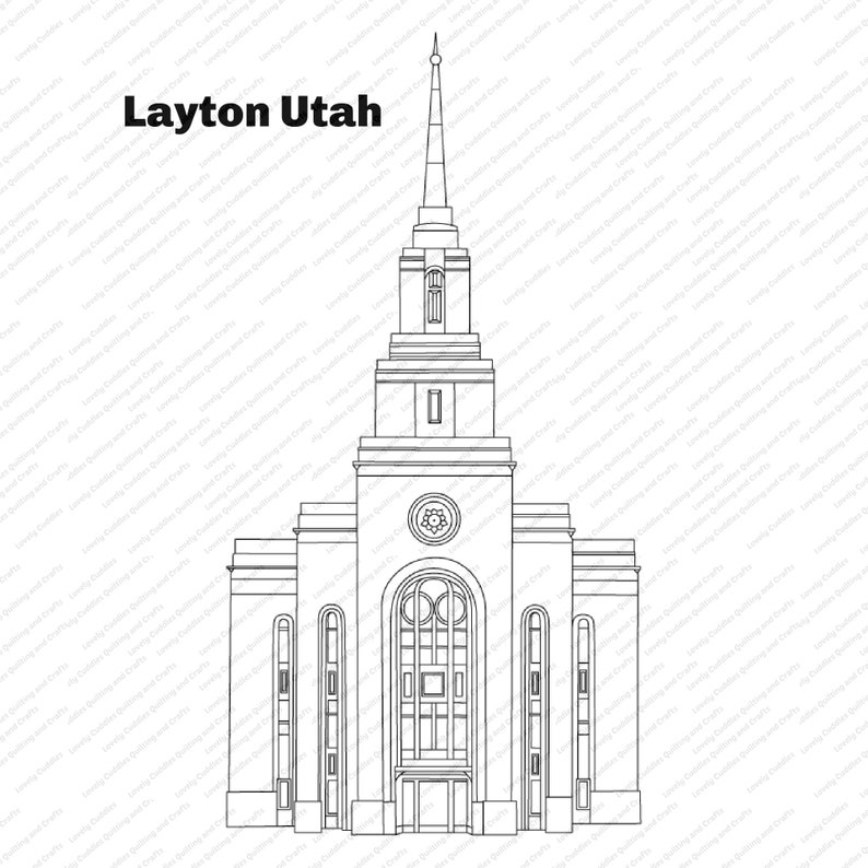 Layton Utah LDS Temple SVG File-digital Download - Etsy