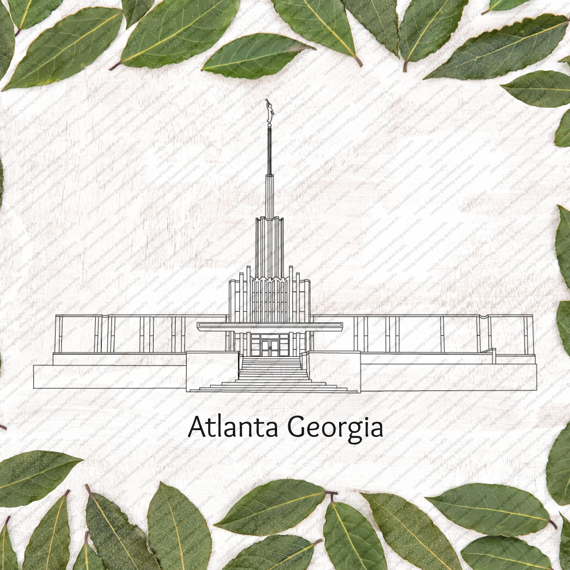 Atlanta Georgia LDS Temple SVG File-digital Download - Etsy