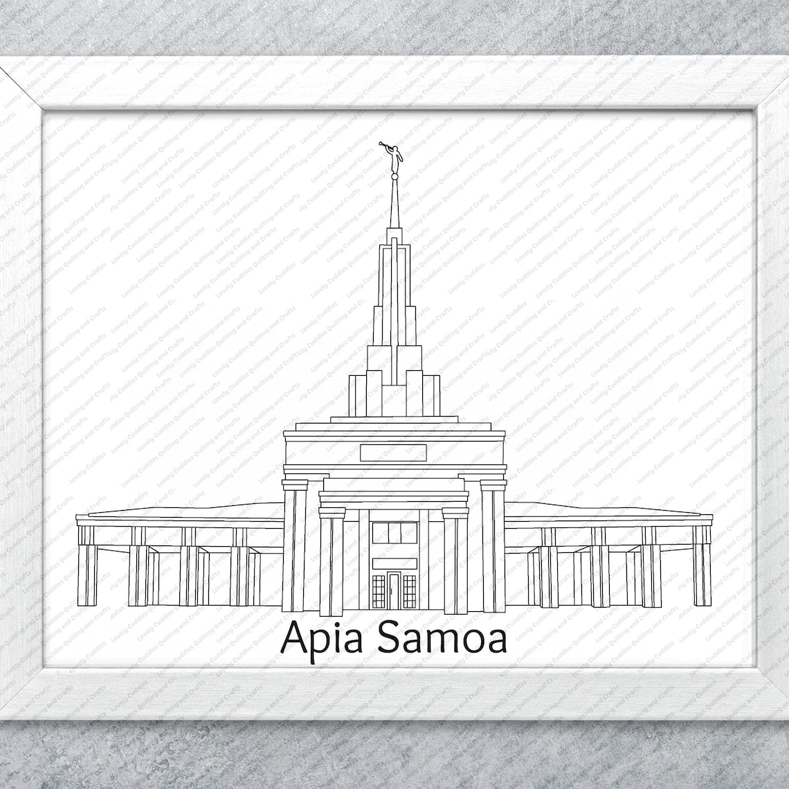 Apia Samoa LDS Temple SVG File-digital Download - Etsy