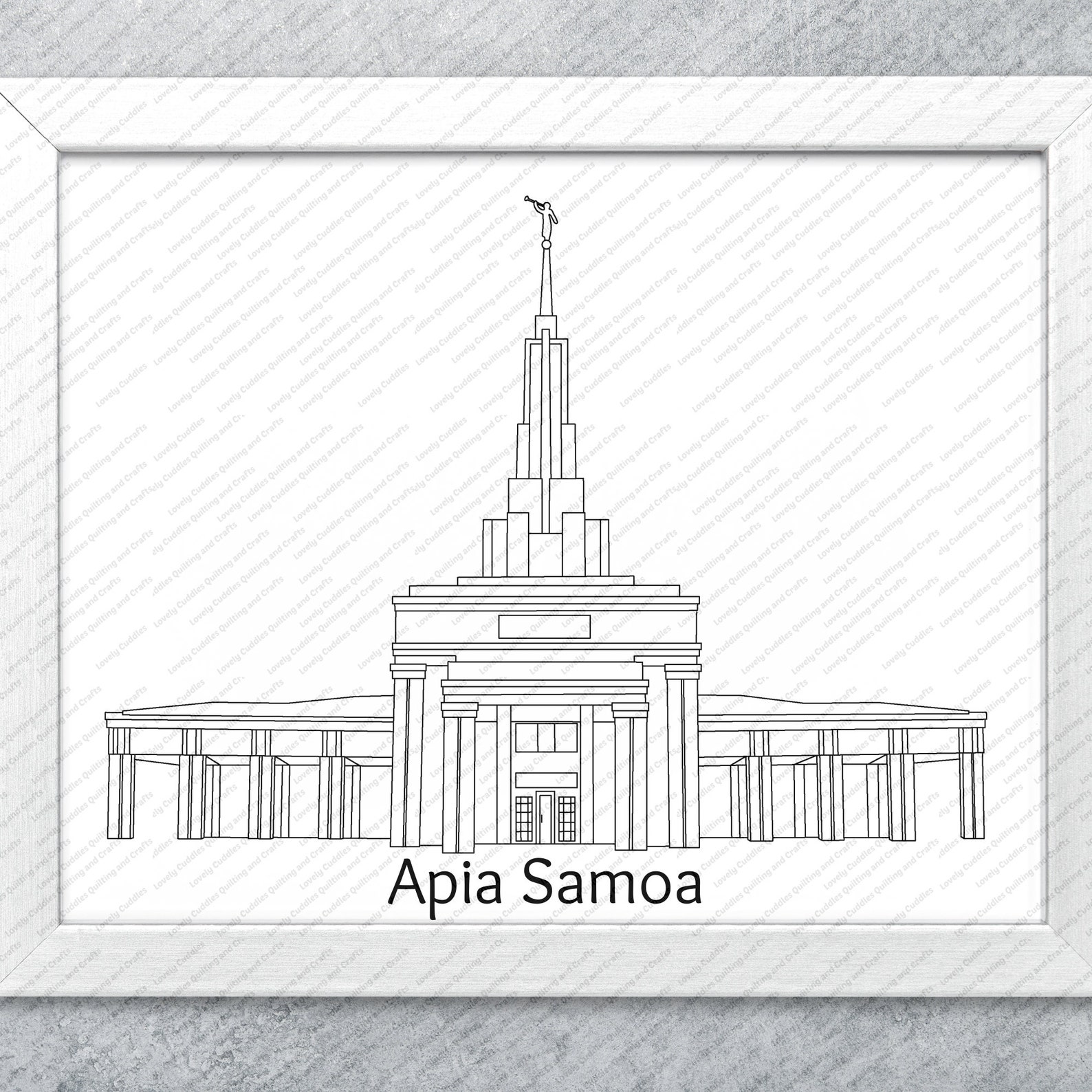 Apia Samoa LDS Temple SVG File-digital Download - Etsy