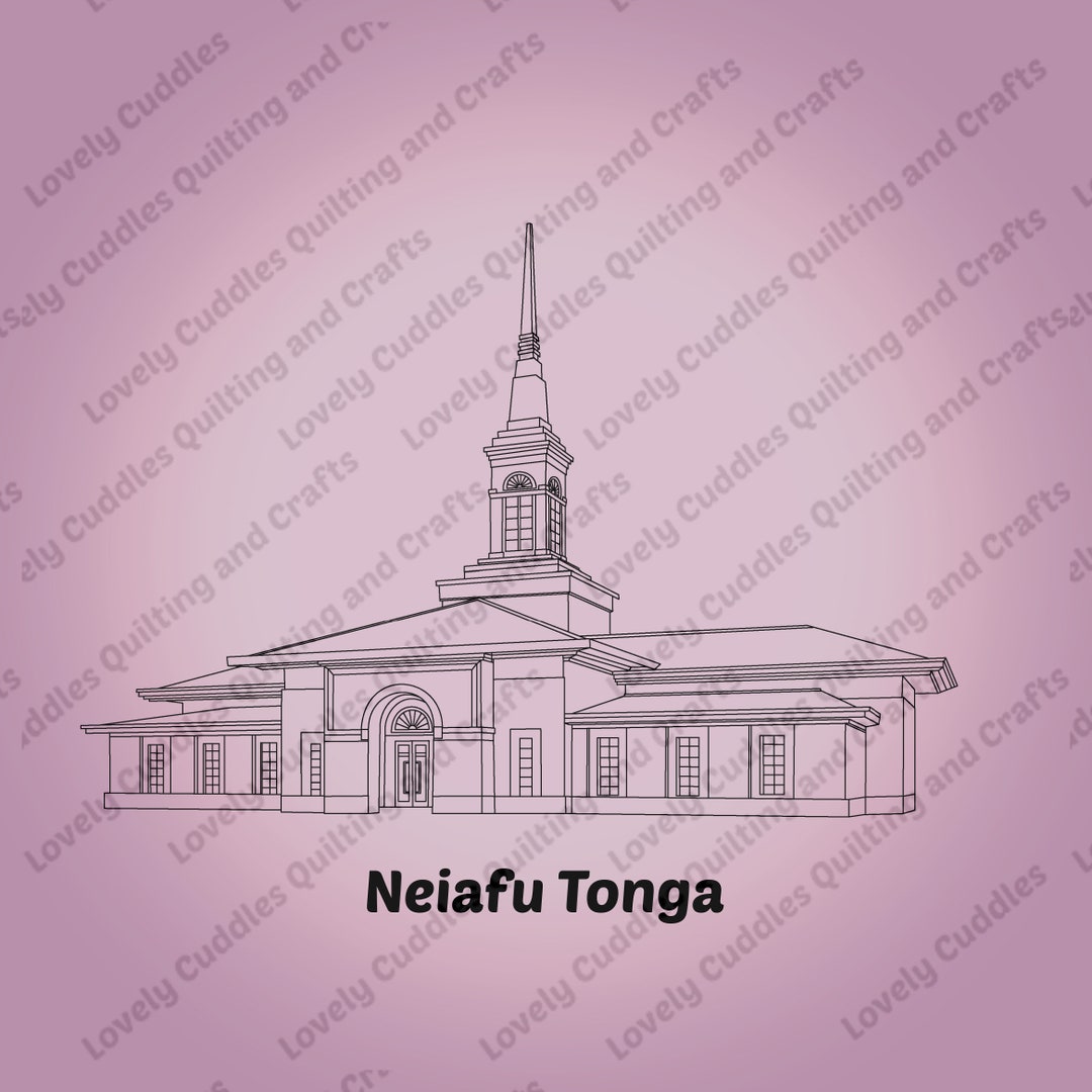 Neiafu Tonga LDS Temple SVG File-digital Download - Etsy