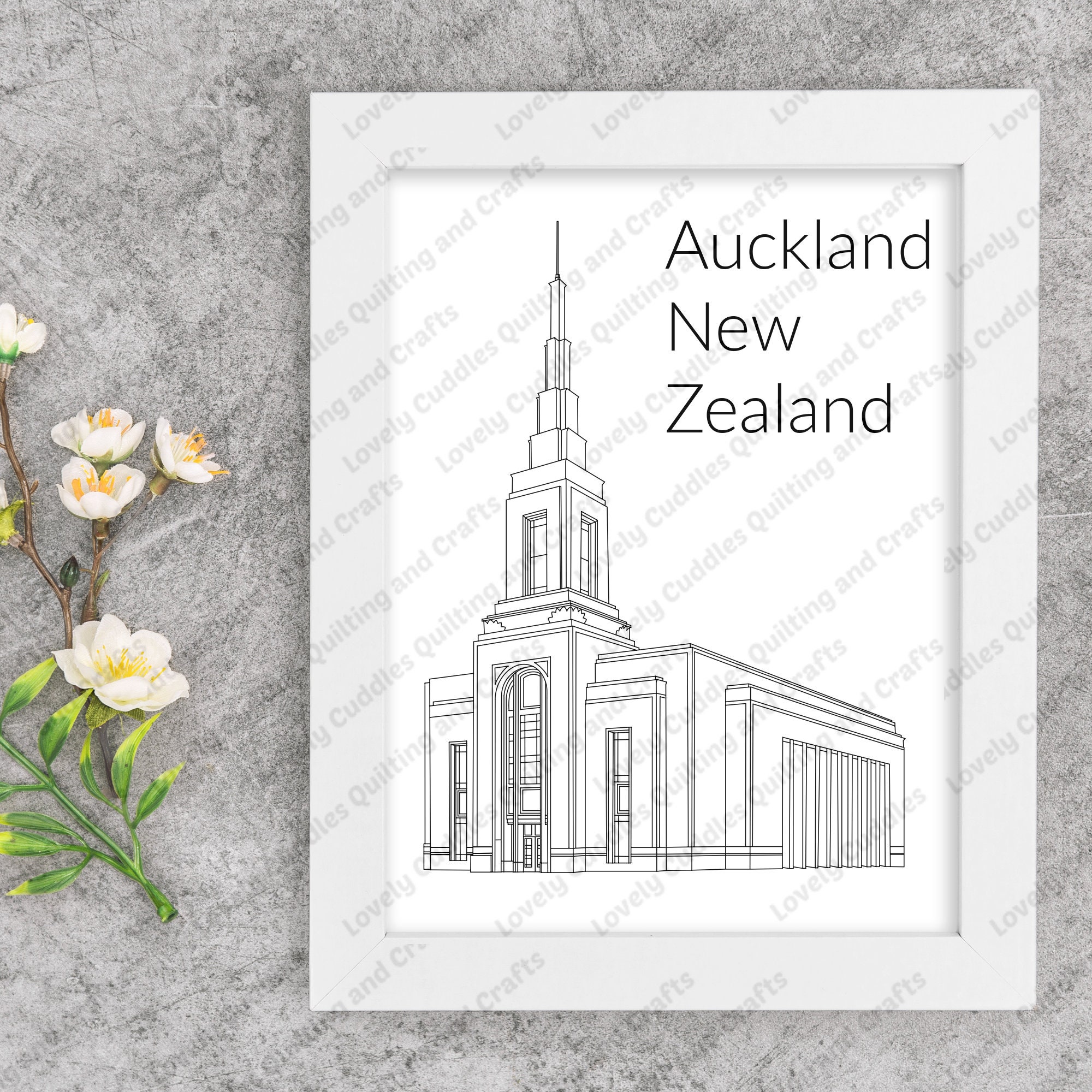 Auckland New Zealand LDS Temple SVG File-digital Download - Etsy