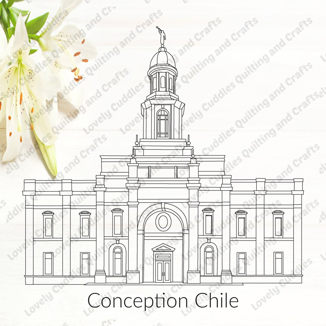 Conception Chile LDS Temple SVG File-digital Download - Etsy