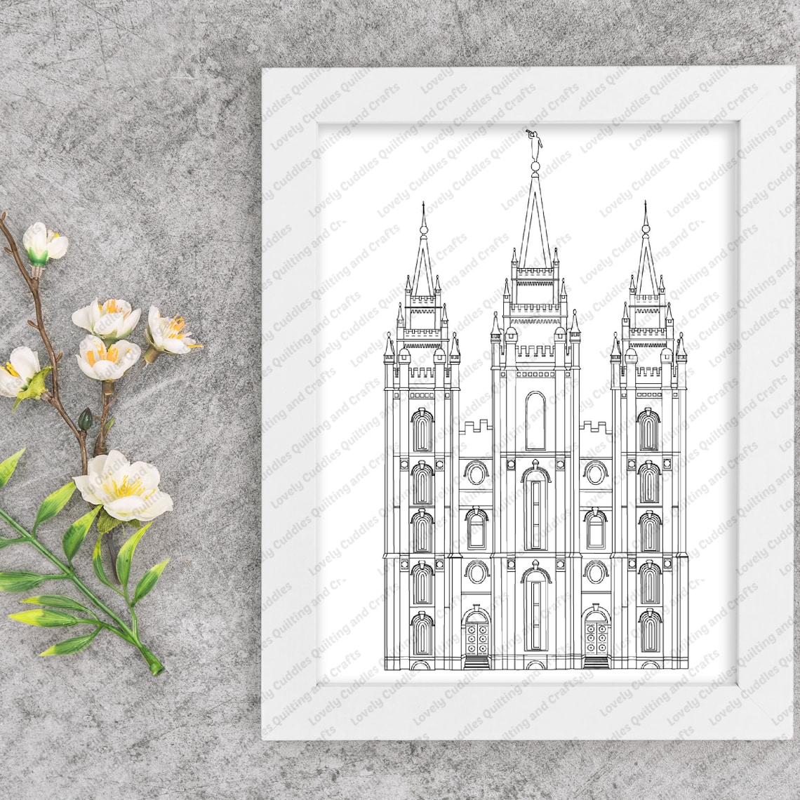 Salt Lake City, Utah LDS Temple SVG File Digital Download - Etsy