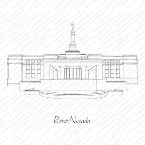 Reno Nevada LDS Temple SVG File-digital Download - Etsy