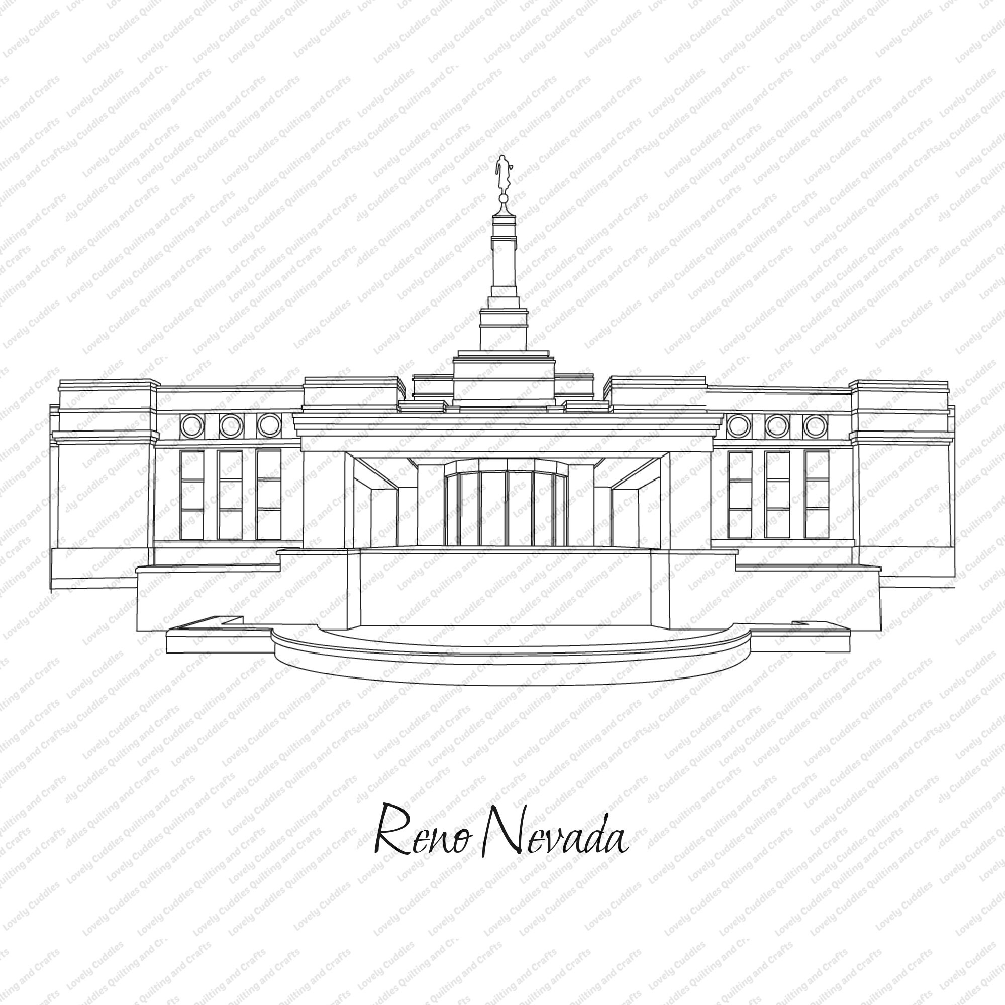 Reno Nevada LDS Temple SVG File-digital Download - Etsy