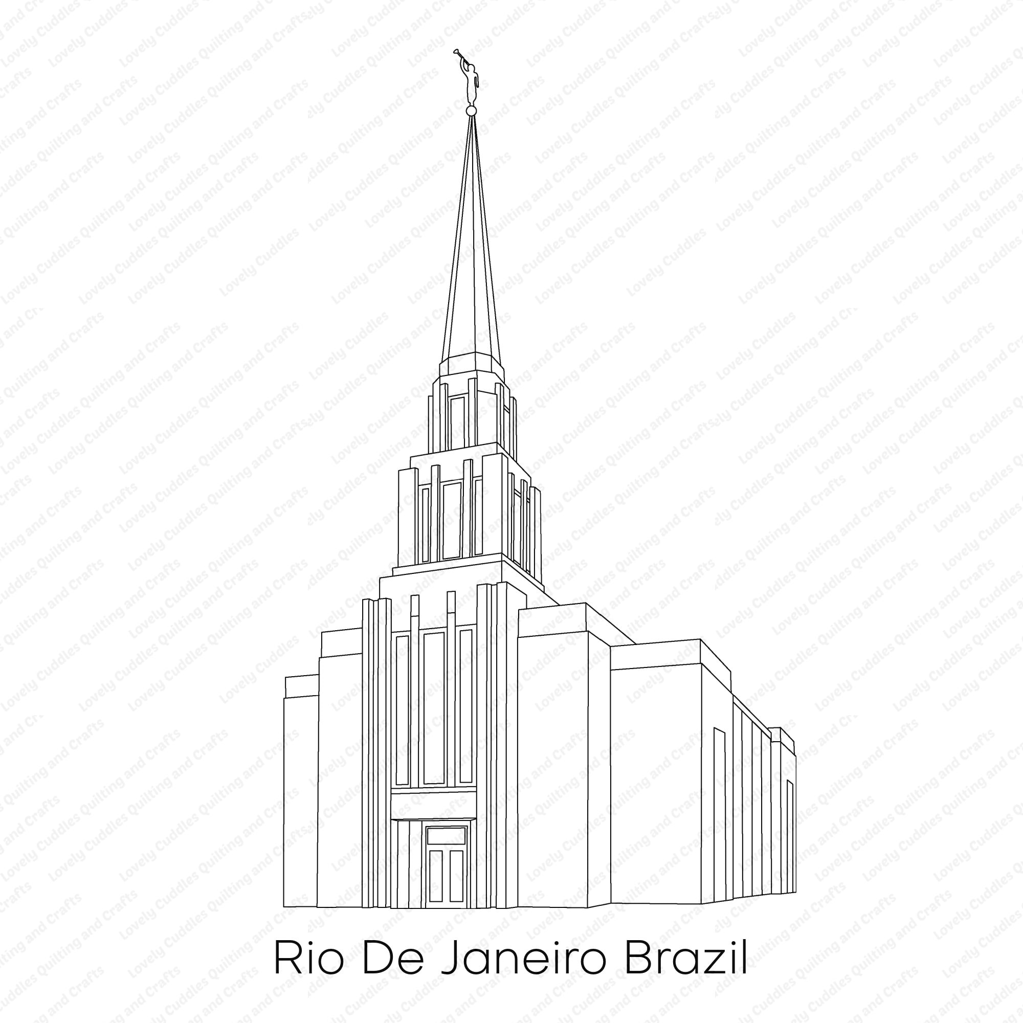 Rio De Janeiro Brazil LDS Temple SVG File-digital Download - Etsy