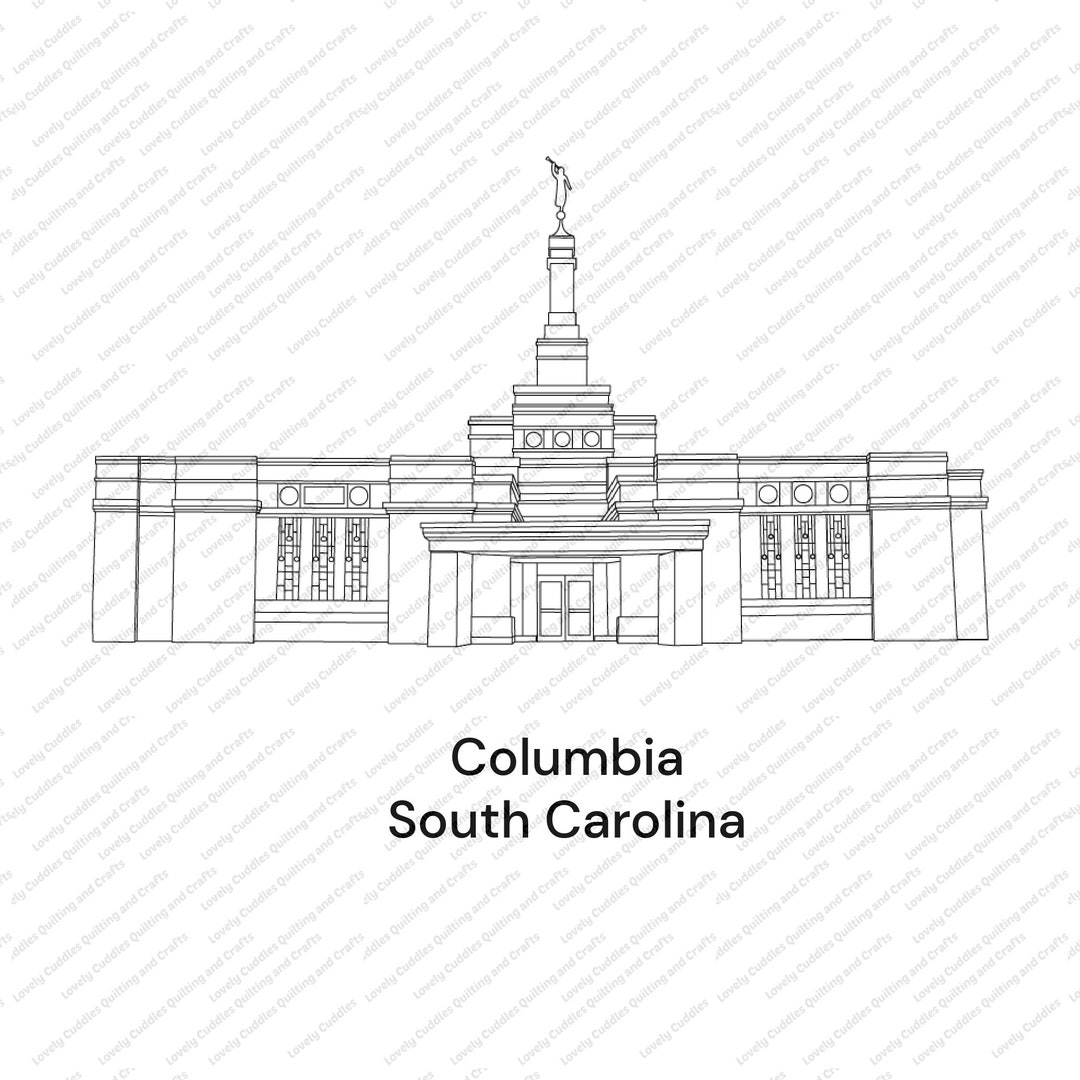 Columbia South Carolina LDS Temple SVG File-digital Download - Etsy