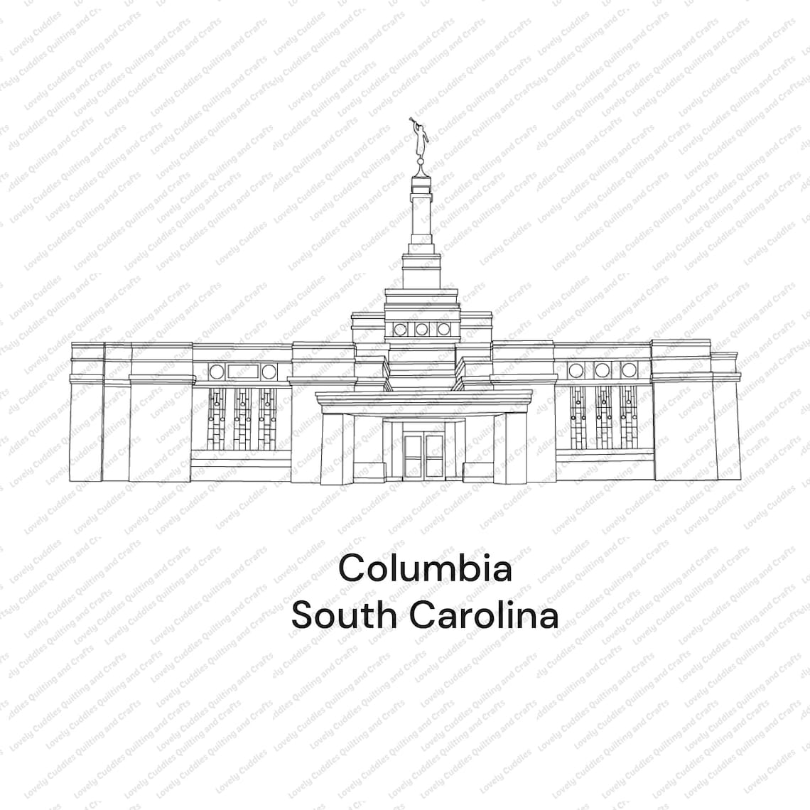 Columbia South Carolina LDS Temple SVG File-digital Download - Etsy