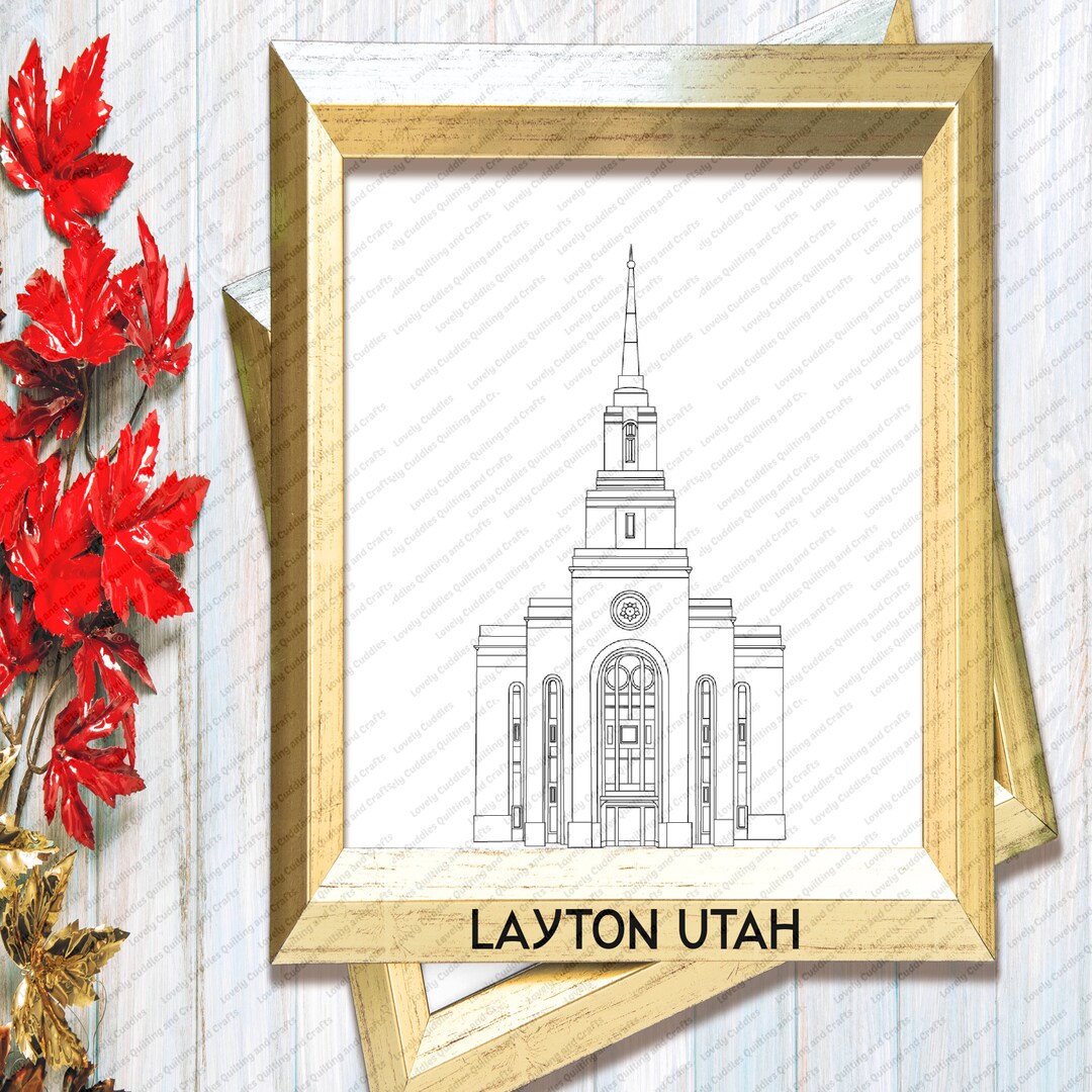 Layton Utah LDS Temple SVG File-digital Download - Etsy
