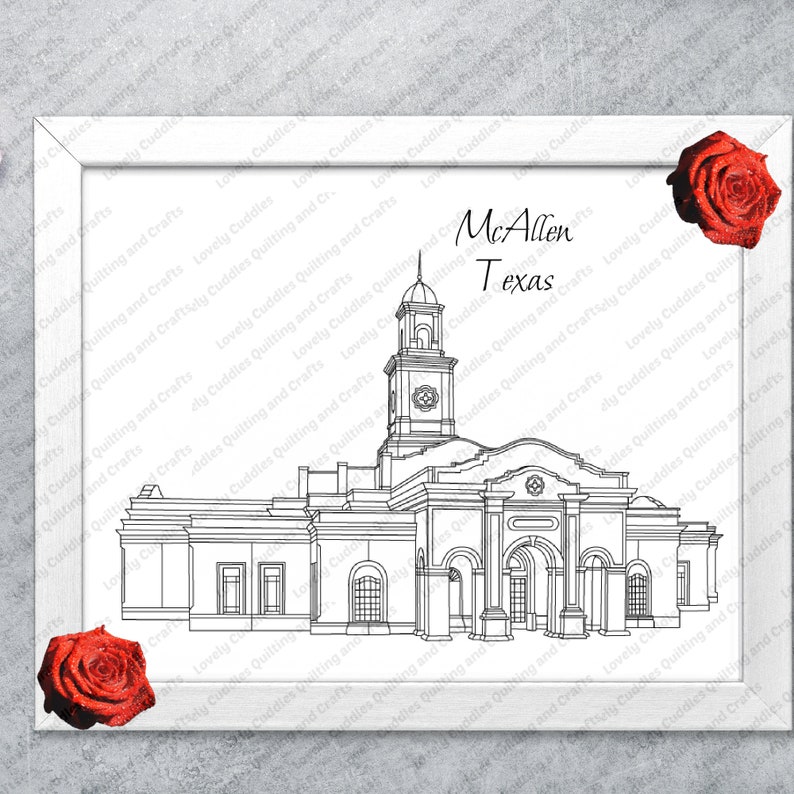 Mcallen Texas LDS Temple SVG File-digital Download - Etsy Denmark