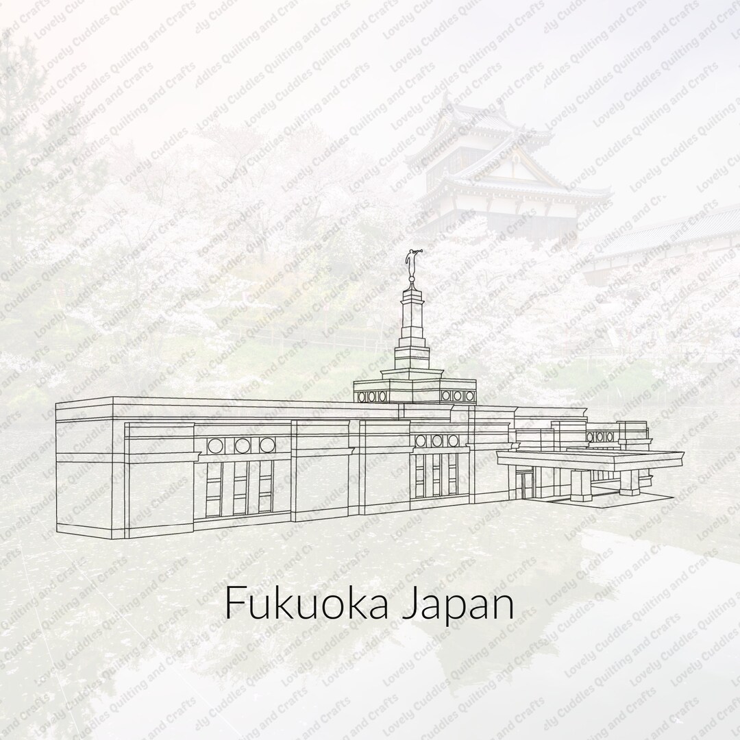 Fukuoka Japan LDS Temple SVG File-digital Download - Etsy