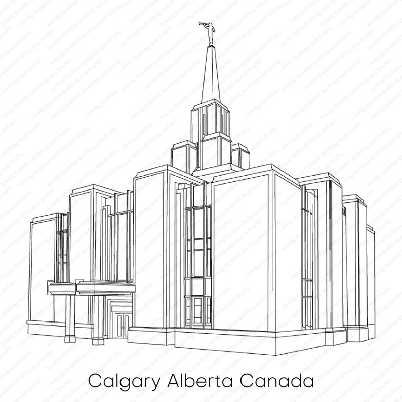 Calgary Alberta Canada LDS Temple SVG File-digital Download - Etsy