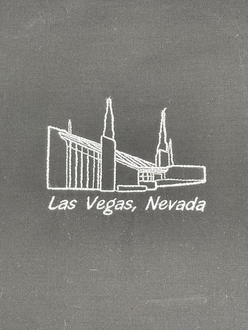 Las Vegas Nevada Temple Embroidery File-digital Download Temple of the ...