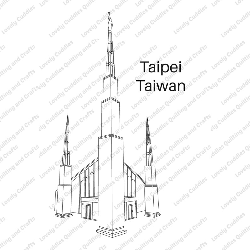 Taipei Taiwan LDS Temple SVG File-digital Download - Etsy Australia