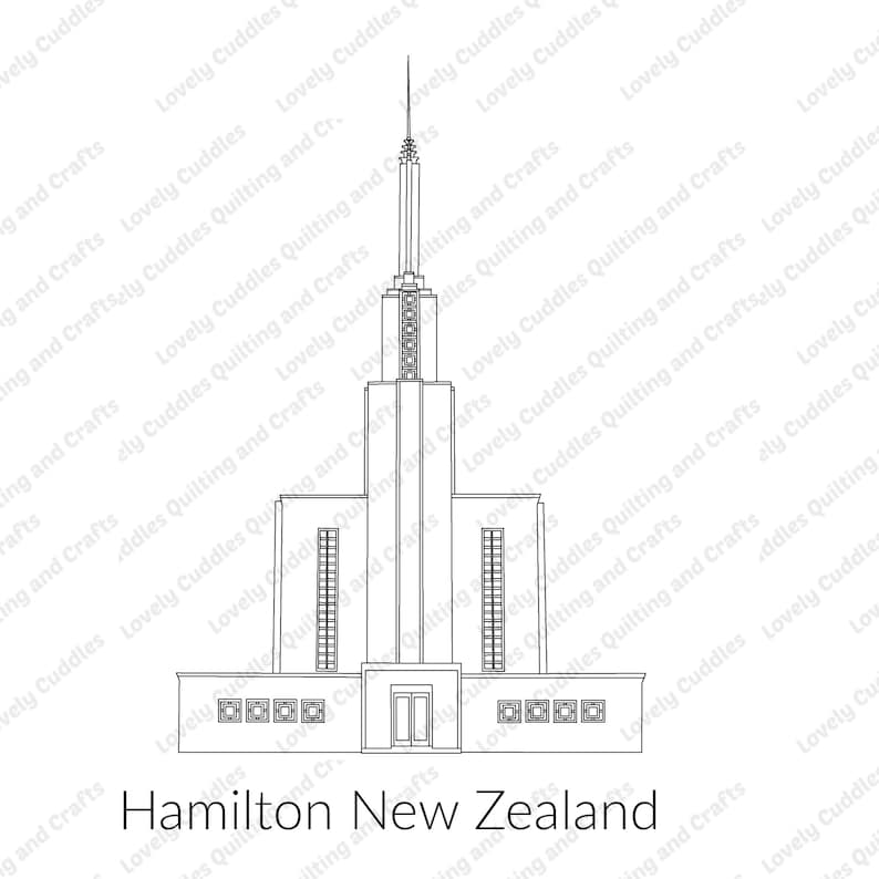 Hamilton New Zealand LDS Temple SVG File-digital Download - Etsy