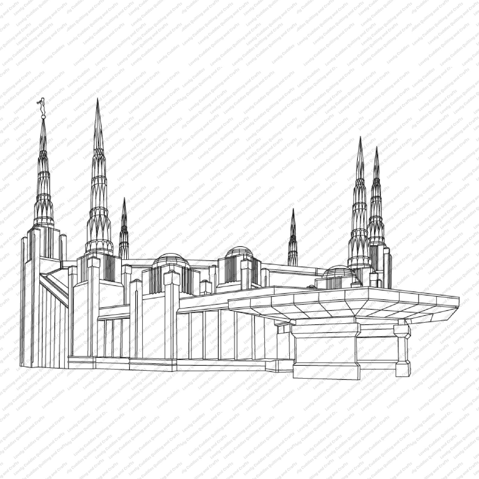 Portland Oregon LDS Temple SVG File-digital Download - Etsy