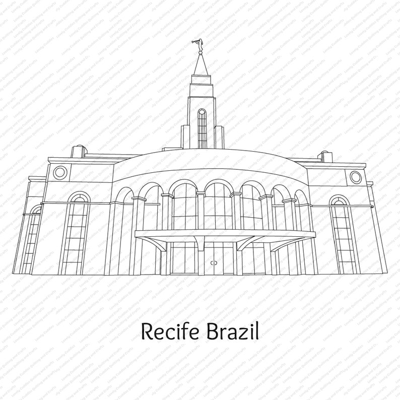 Recife Brazil LDS Temple SVG File-digital Download - Etsy